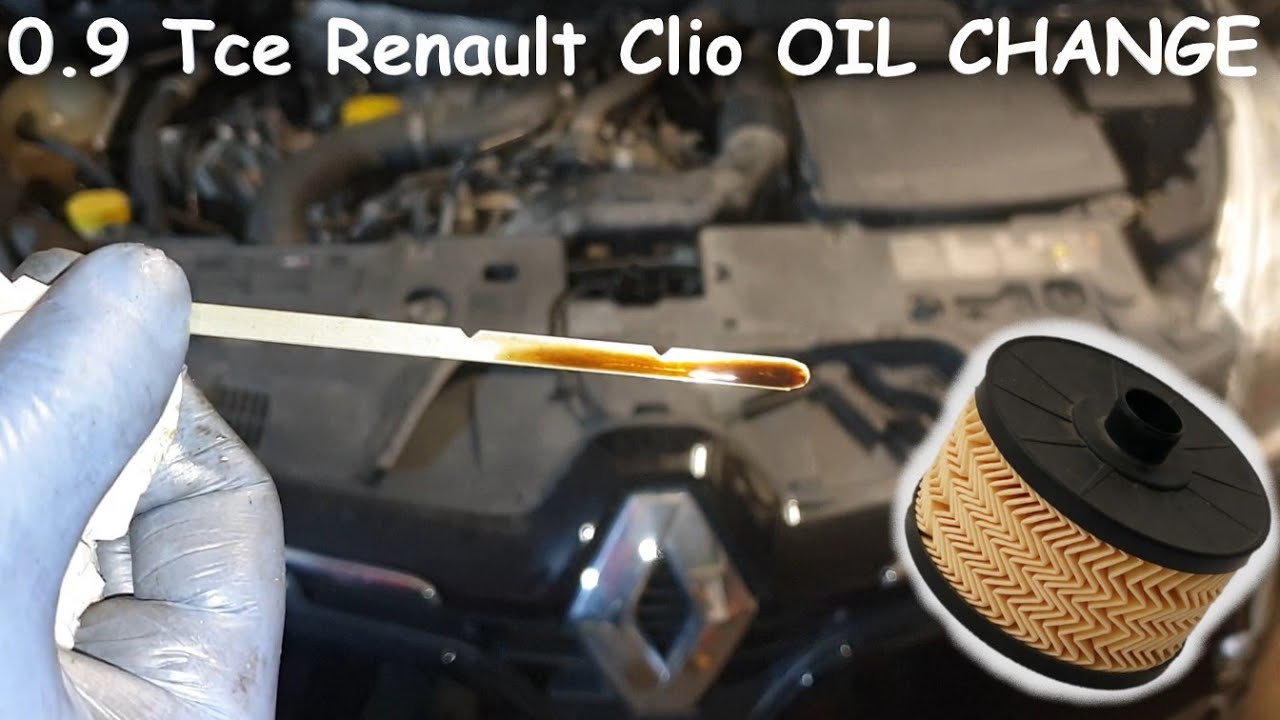 Renault Clio 4 Oil Change 0.9 Tce Engine - YouTube