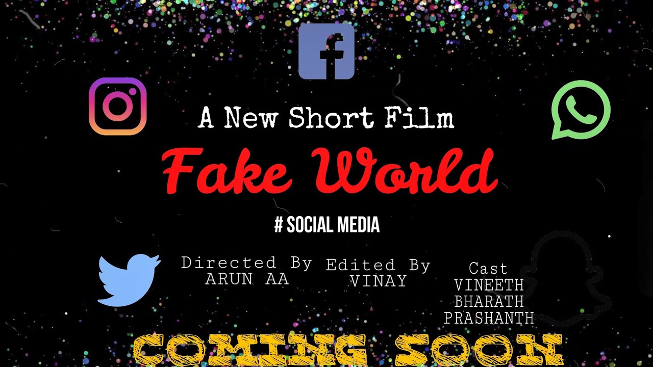 Fake World || Trailer || A New Short Film || By Arun AA - YouTube