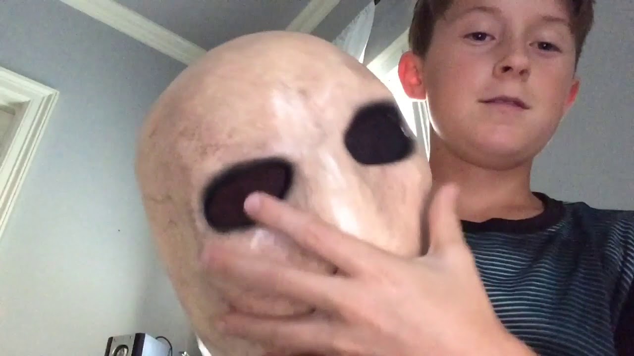 (Silent Stalker) SpiritHalloween mask review - YouTube