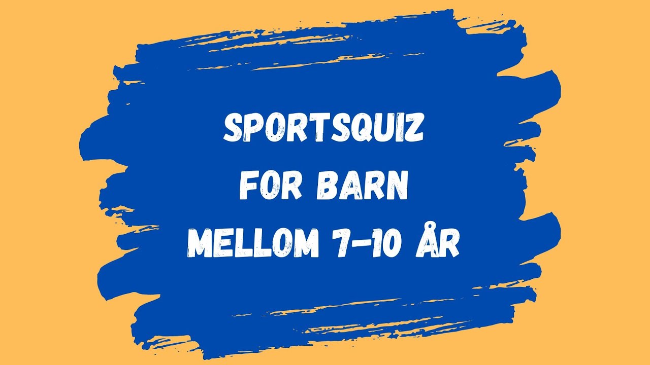 Sportsquiz for barn #barnequiz #quiztime #quiz - YouTube