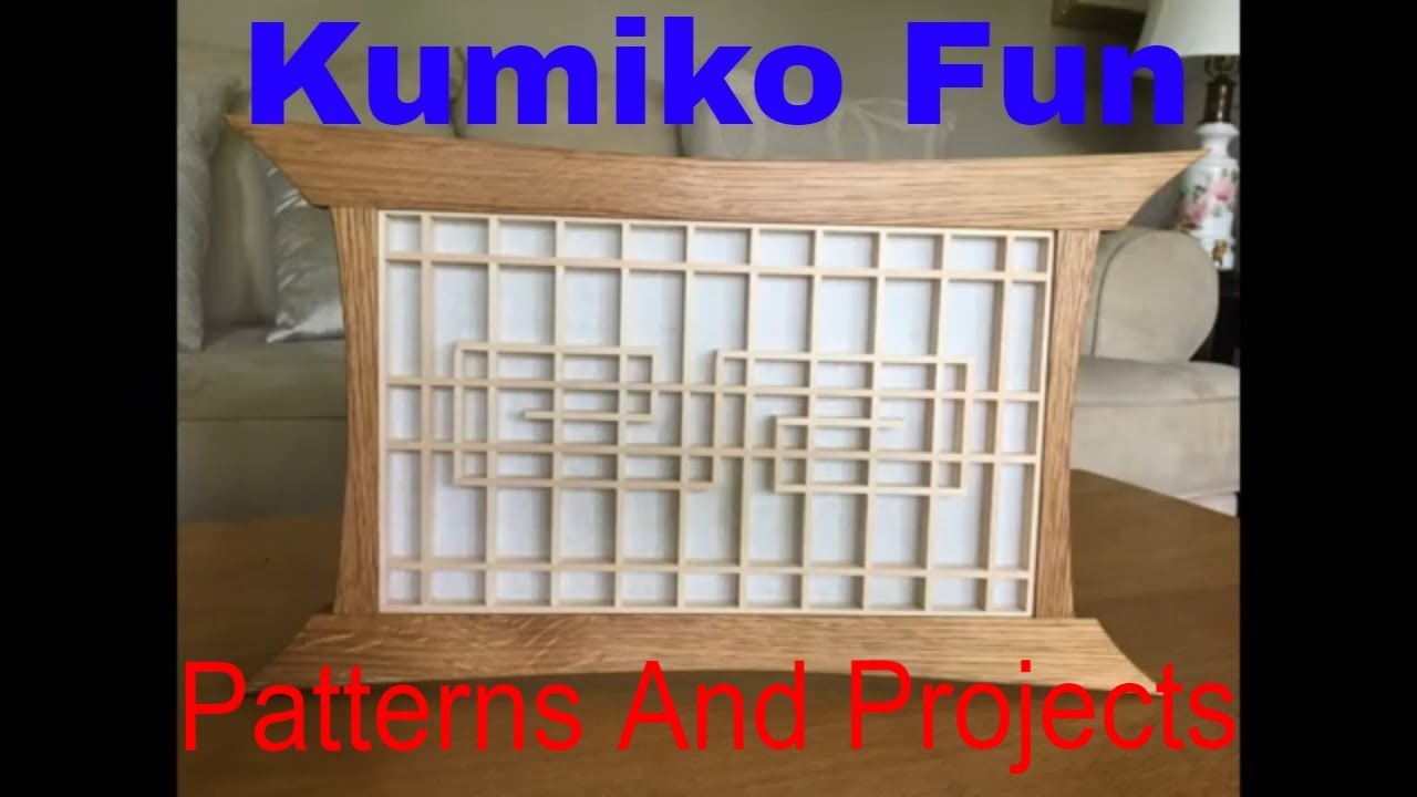 How to make Kumiko patterns and projects close up - YouTube