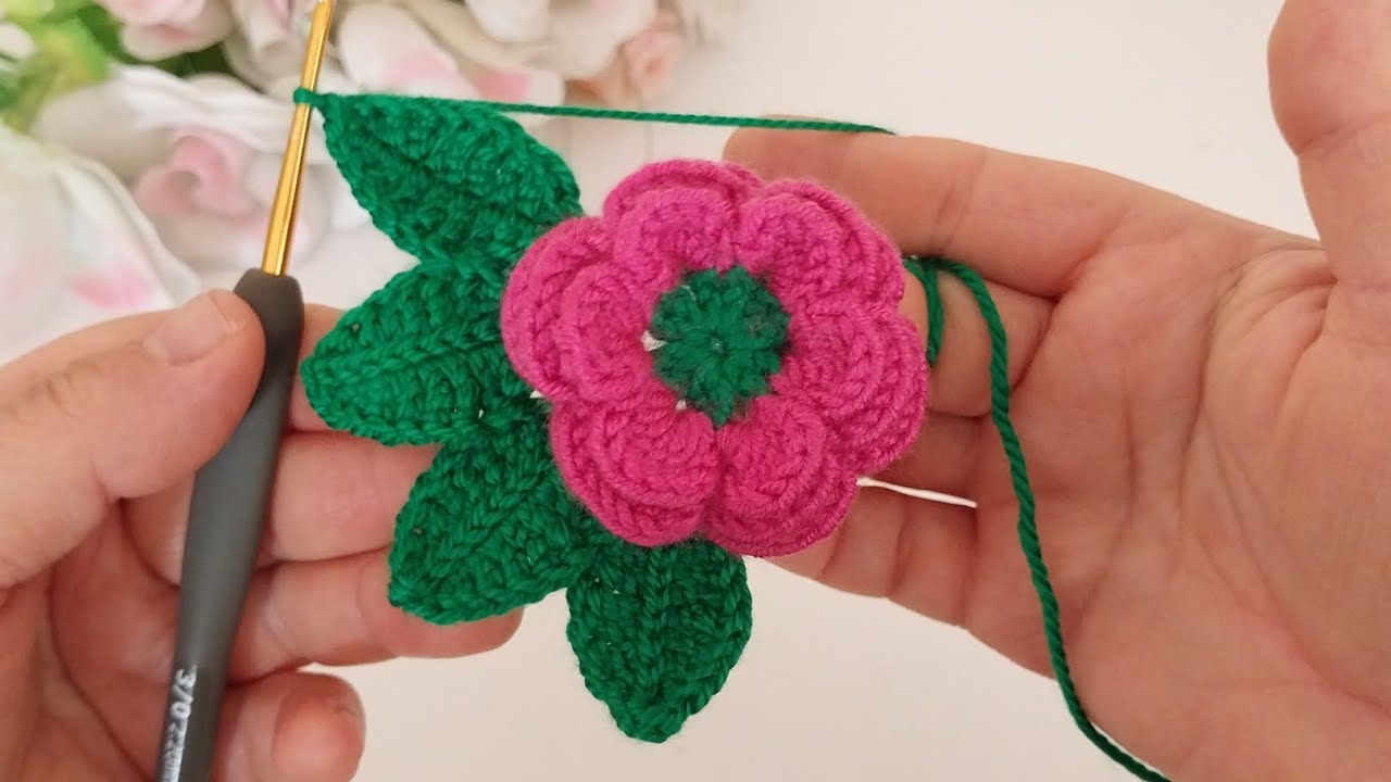 Very simple rose leaf making 🍃 - YouTube
