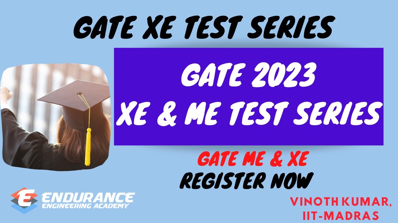 GATE 2023: GATE XE & ME Test Series | GATE 2023 Test Series - YouTube