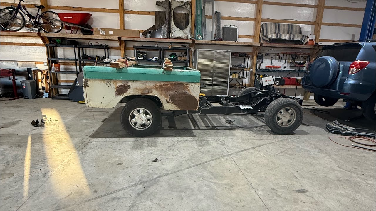 The Ultimate '60s C10 Truck Bed on a 2000s Yukon Frame Swap - YouTube