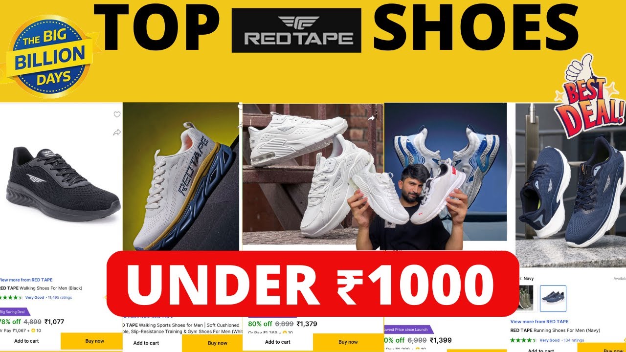 Redtape Shoes under ₹1000 | Top 5 Redtape Shoes under ₹1000 - YouTube