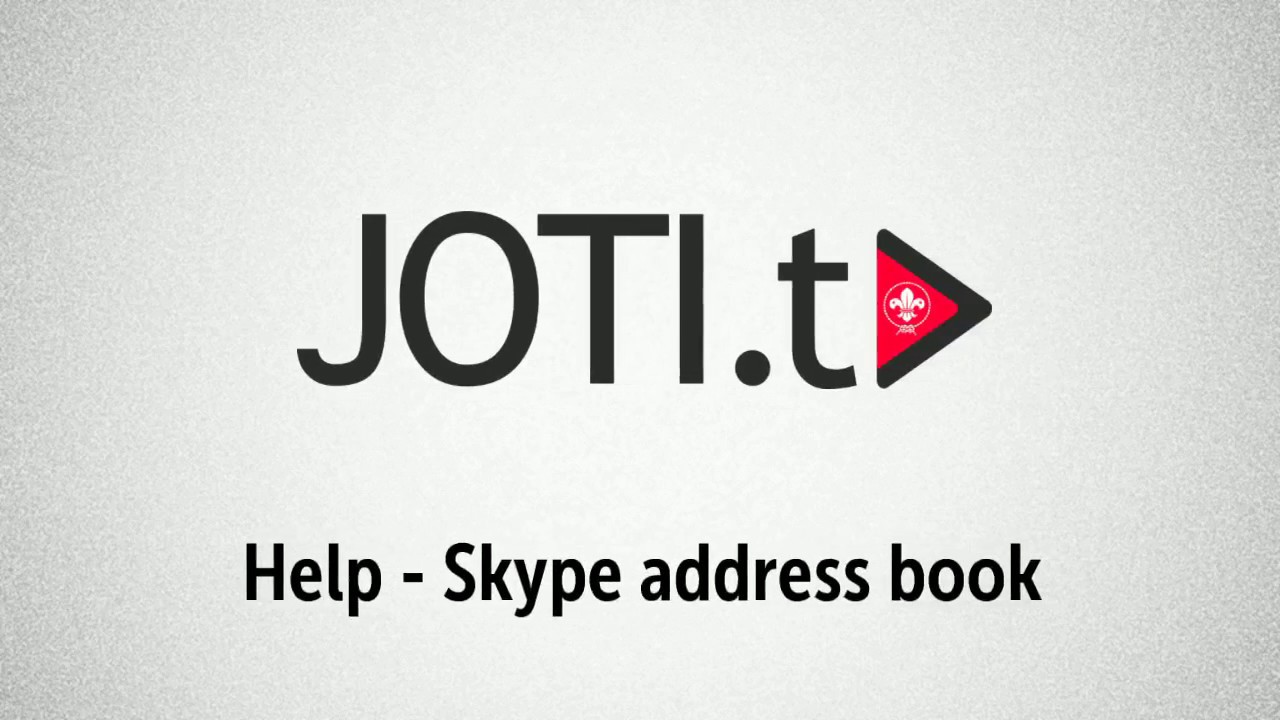 JOTI TV Help - Skype address book - YouTube