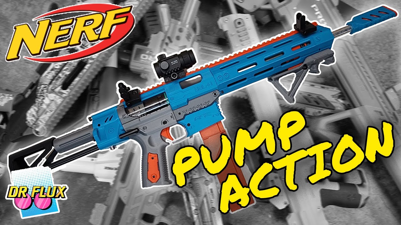 Top Tier 3D Printed Nerf Pump Action Springer Blaster - YouTube