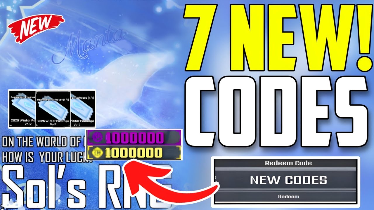 ⚠️UPDATE UPDATE⚠️SOLS RNG REDEEM CODES 2025 - ROBLOX SOLS RNG CODES ...