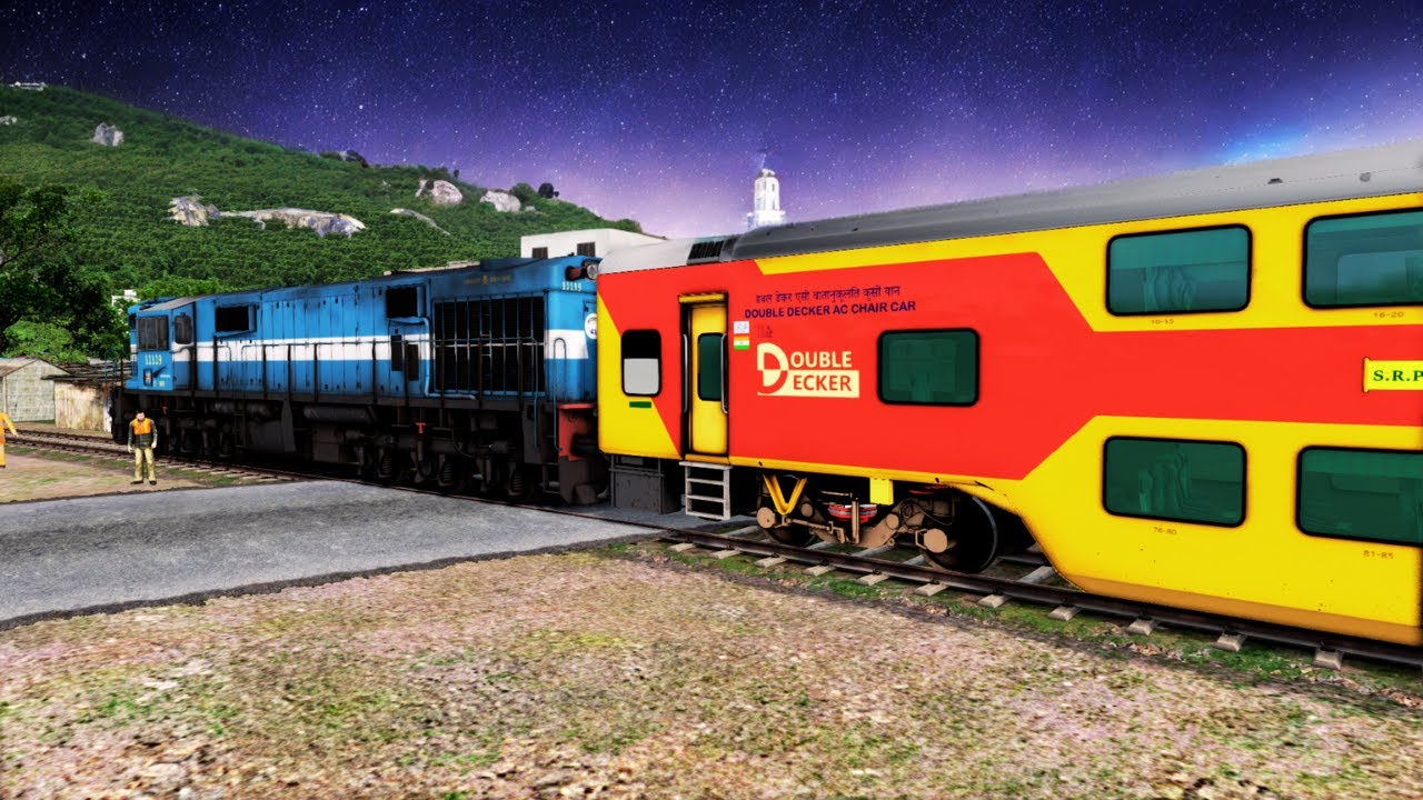 WDM3D Loco Shunting Double Decker Yard | BUMPY RAILROAD | Train ...