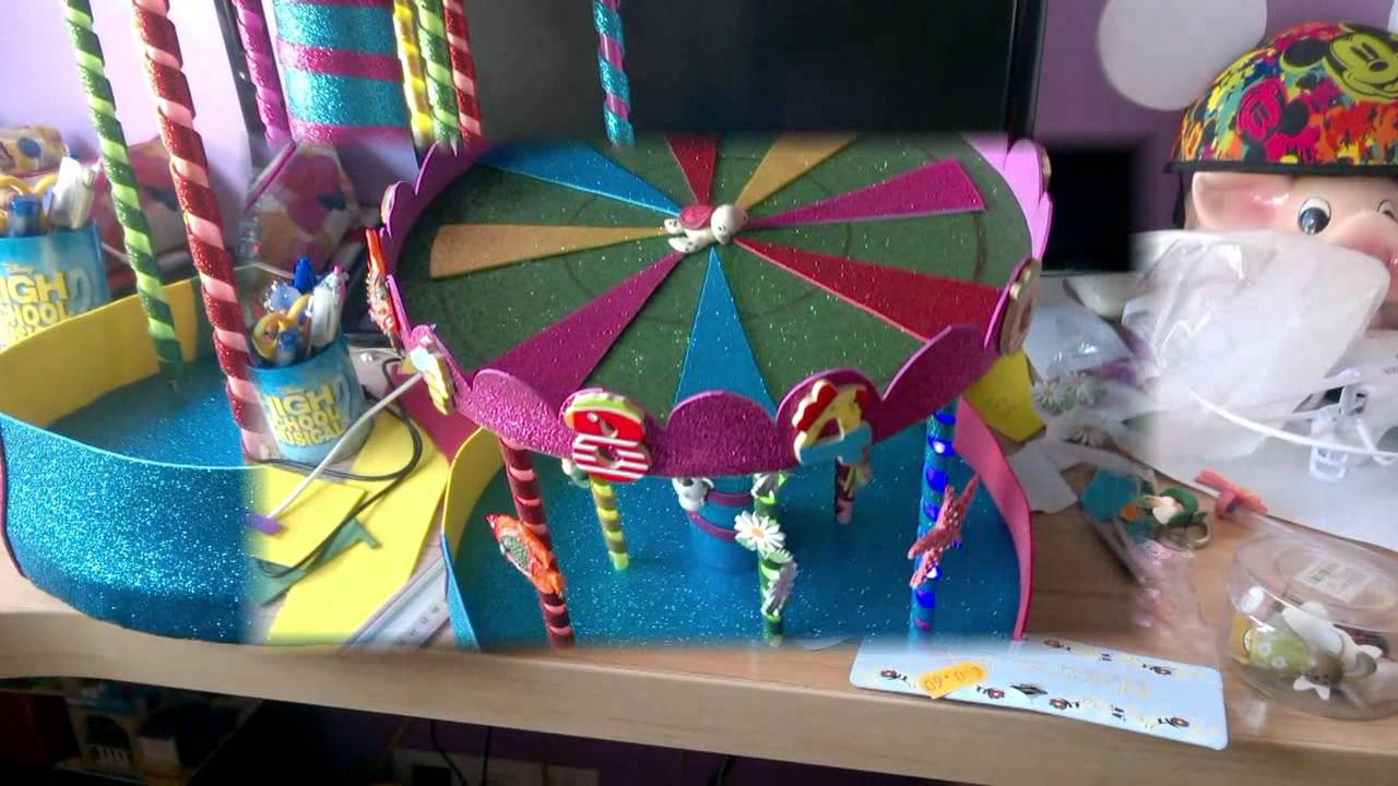 Como hacer un carrusel o tiovivo con luces y que gire. Parte 3 - YouTube