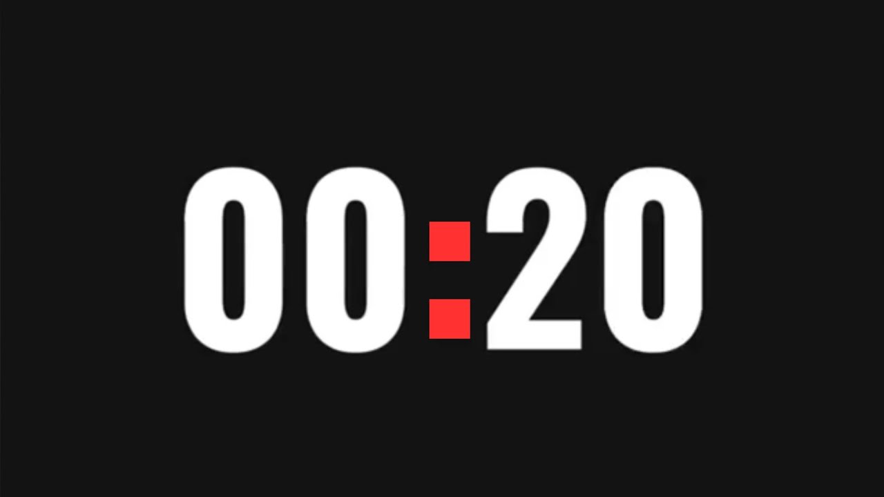 Timer 20 Seconds ⏰️ Best Timer for Focus, Fitness, Chill and Challenges ...