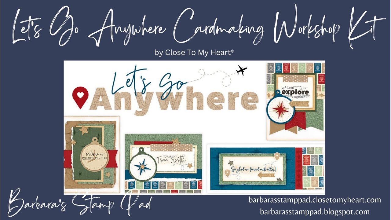 Let's Go Anywhere Cardmaking Workshop Kit Contents - YouTube