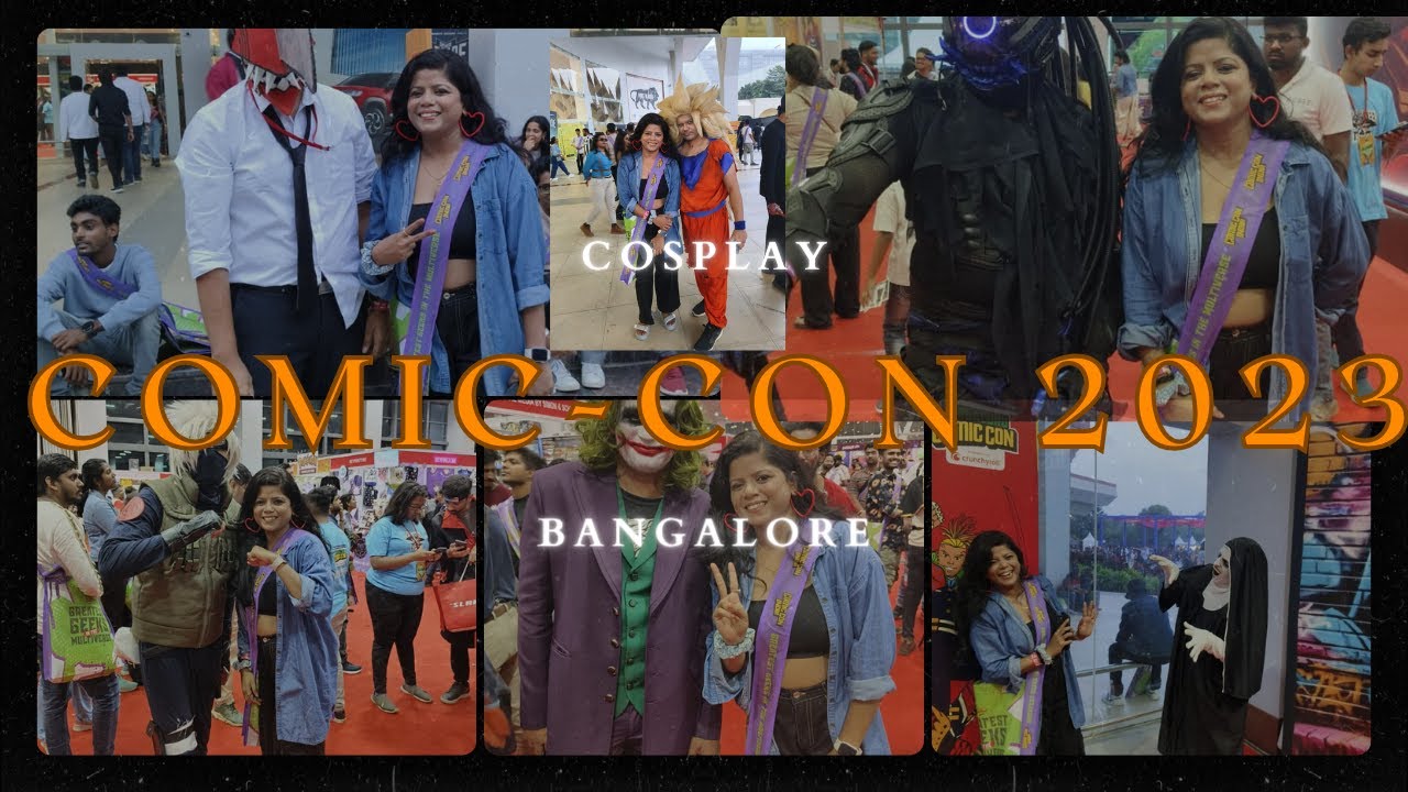 Comic-Con in Bangalore 2023 || Cosplay Video with Anime Characters ...