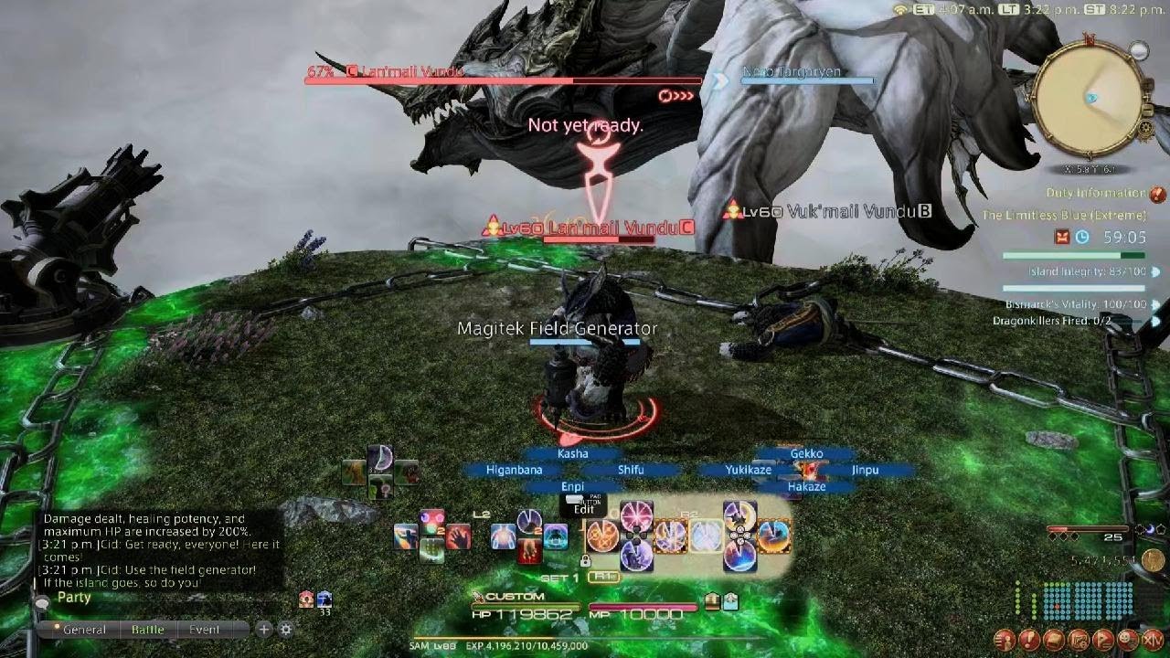 FINAL FANTASY XIV The Limitless Blue Extreme Solo - YouTube