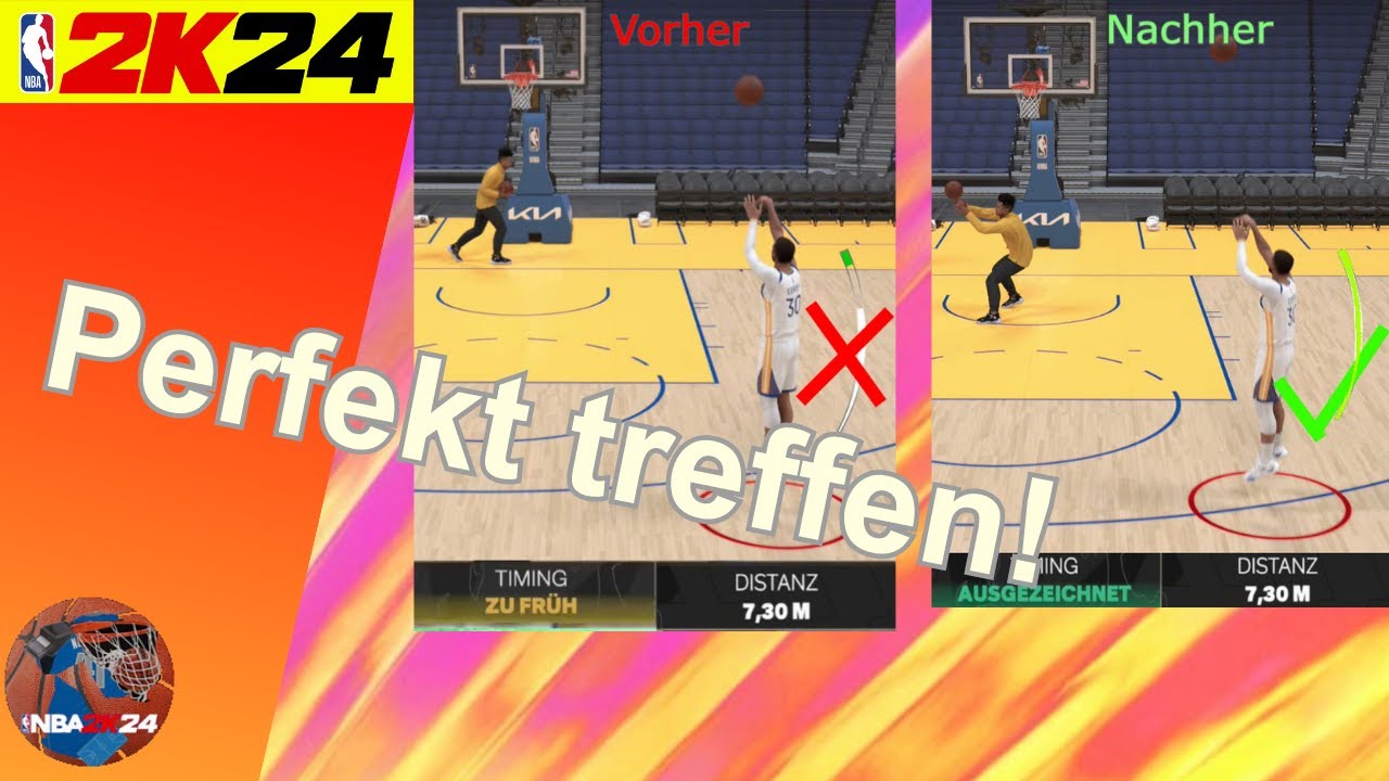 So trefft ihr schon bald alles! - NBA 2K24 Wurf Tutorial ( Deutsch ...