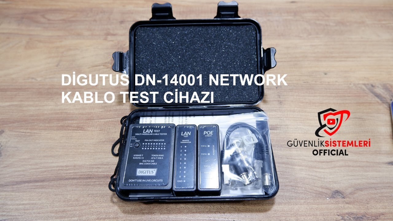 DİGİTUS DN-14001 Network Kablo Test Cihazı - YouTube