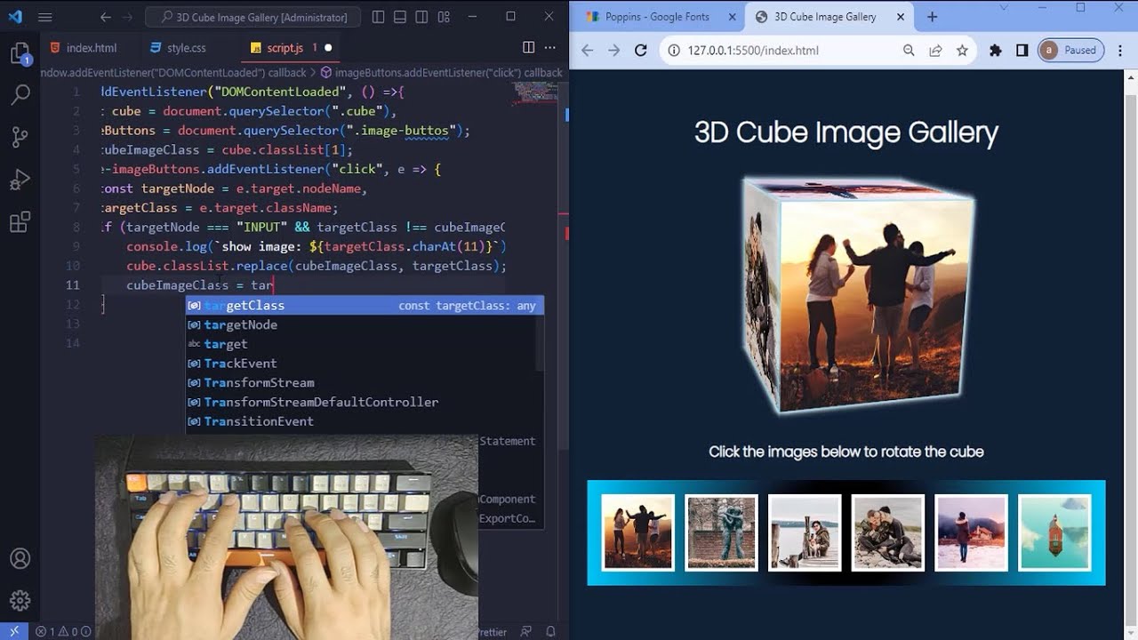 Asmr Programming How To Create 3d Image Gallery In Html Css And 6335