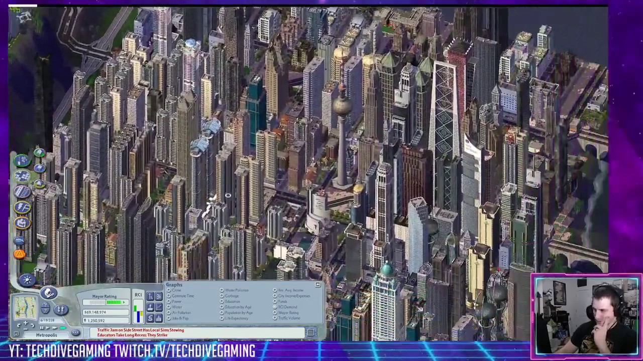 Simcity 4 Live: Working on my biggest city! - YouTube