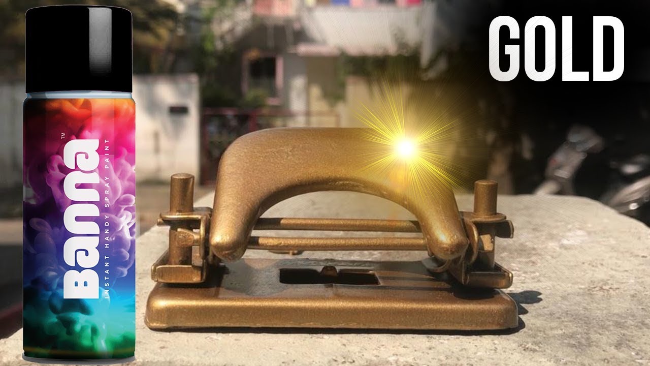 Gold Spray Paint by Banna Sprays - YouTube