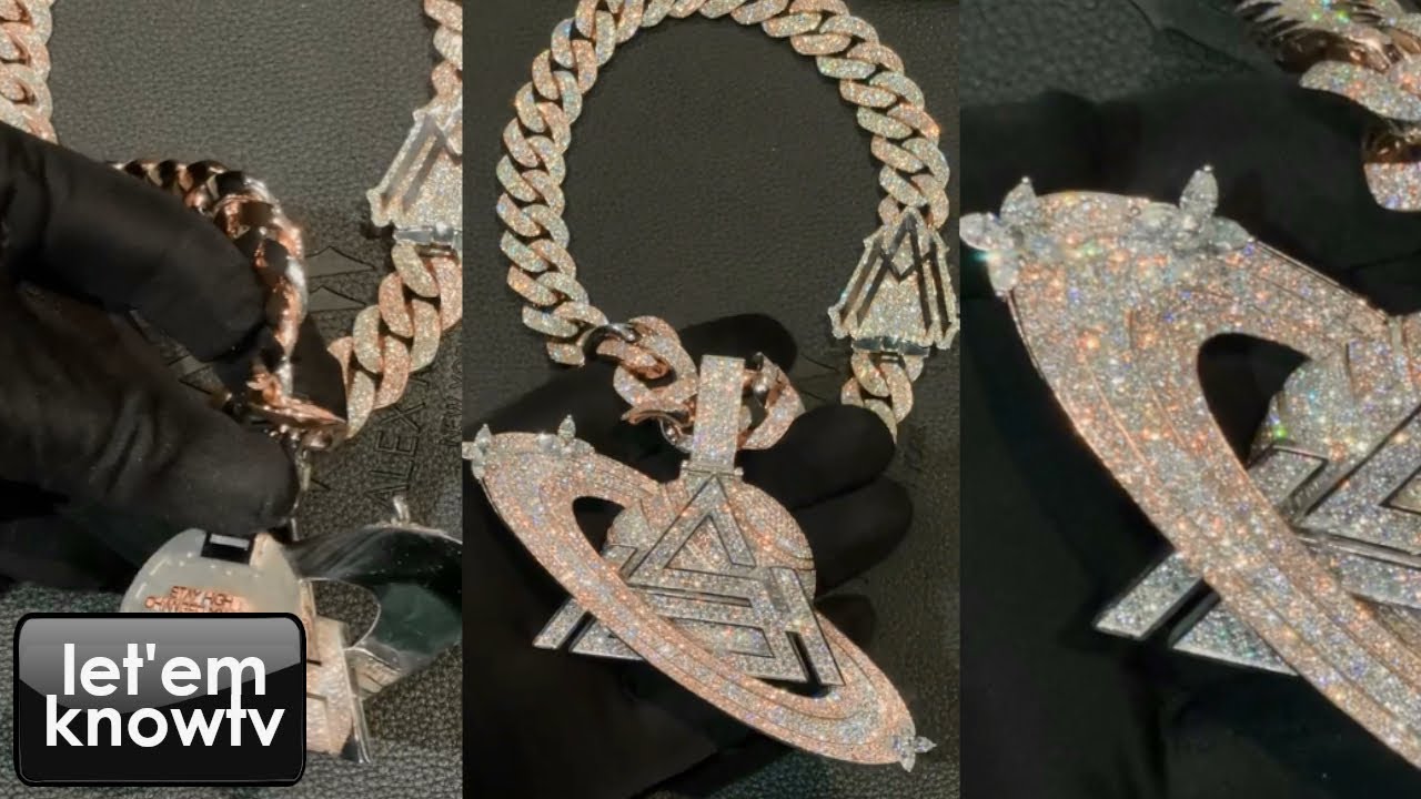 Rapper UFO361 Just Got This Crazy Diamond Piece From The Jeweler Alex ...