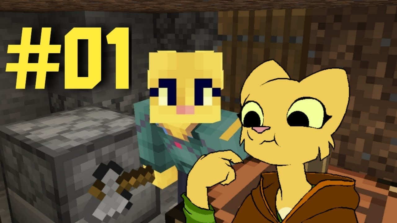 A humble house in the cave! #EP01 [Minecraft: Katia Adventure] - YouTube