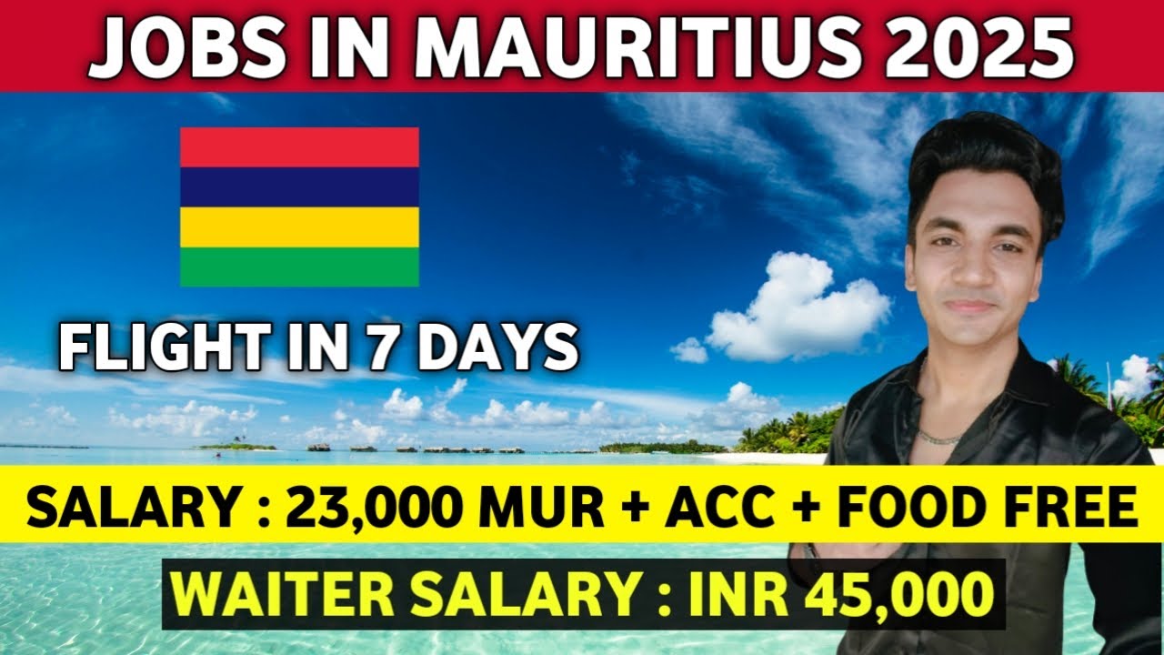 Jobs in Mauritius 🇲🇺 | Salary 23,000 MUR | Restaurant Job ...