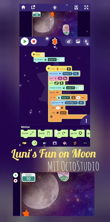 Code your own Luni's Moon Quest Game: Tilt, Code, Make animations ...