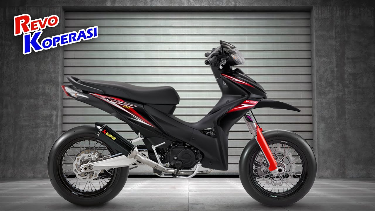 Modif revo koperasi jadi supermoto | revo hedon - YouTube