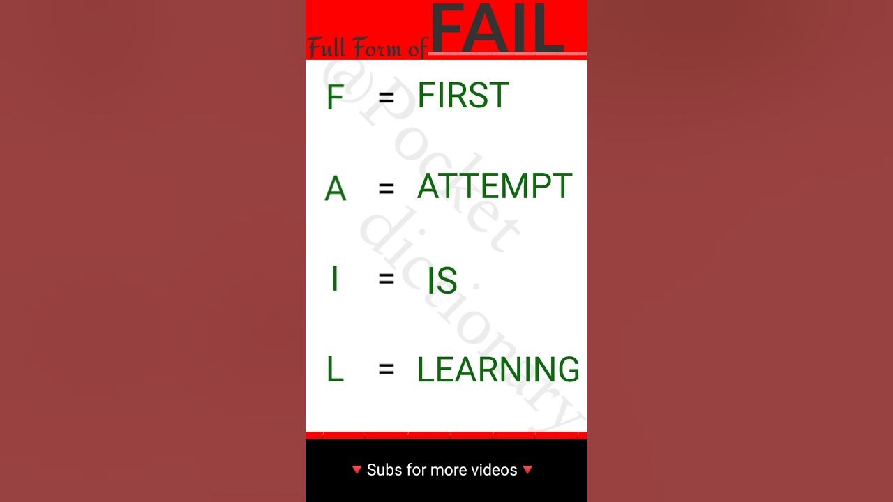 Full Form Of Fail A To Z Full Forms shortvideo shorts Short full-form-of-fail-a-to-z-full-forms-shortvideo-shorts-short