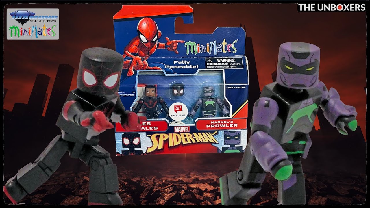Spider Man Miles Morales & The Prowler Minimates 2 Pack by Diamond ...