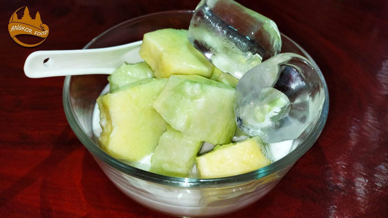 How To Make the Best Melon Dessert | របៀបធ្វើបង្អែមត្រសក់ស្រូវ - Angkor ...