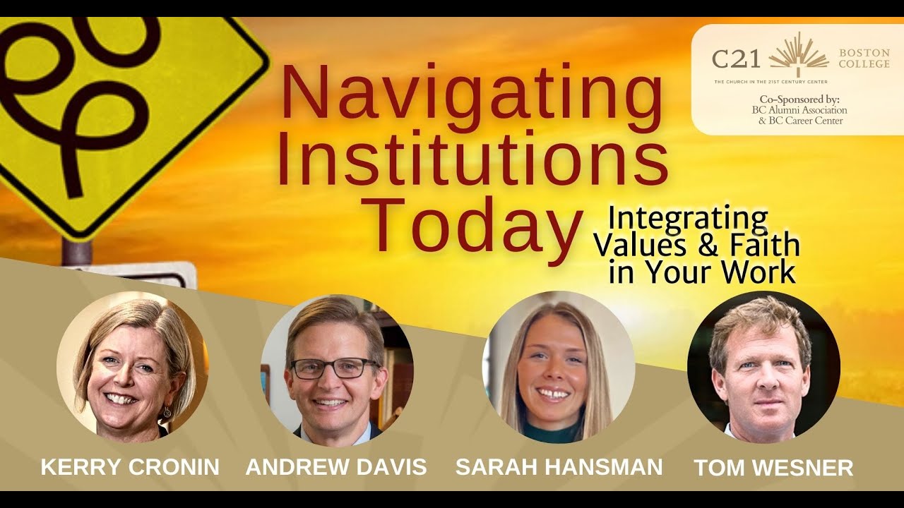 Navigating Institutions Today: Integrating Values and Faith in your Work - YouTube