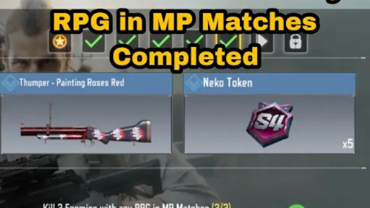 RPG In Mp Matches Completed 😱 ! How To select RPG In Cod mobile season ...