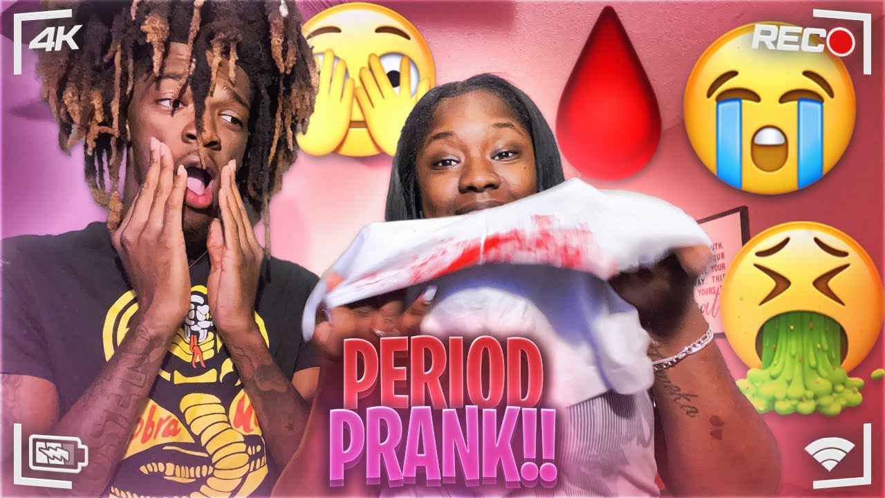 PERIOD PRANK ON BOYFRIEND! 😂🩸* FUNNY REACTION * - YouTube