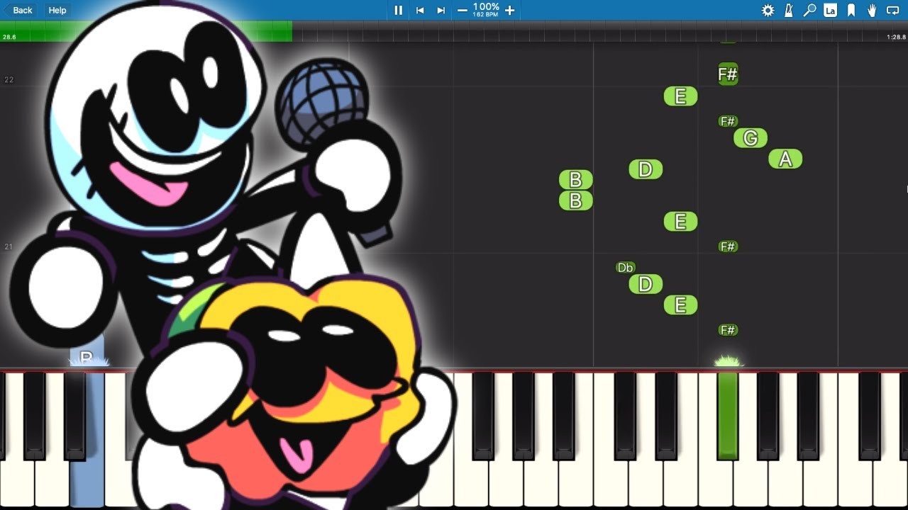 Friday Night Funkin' - South Piano Tutorial Chords - Chordify