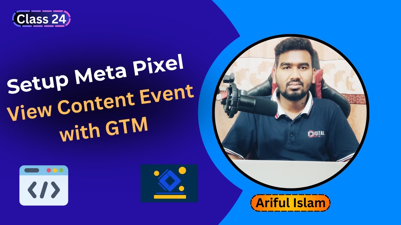 Setup Meta Pixel View Content Event with GTM - Digital Skill BD Class 24 - YouTube