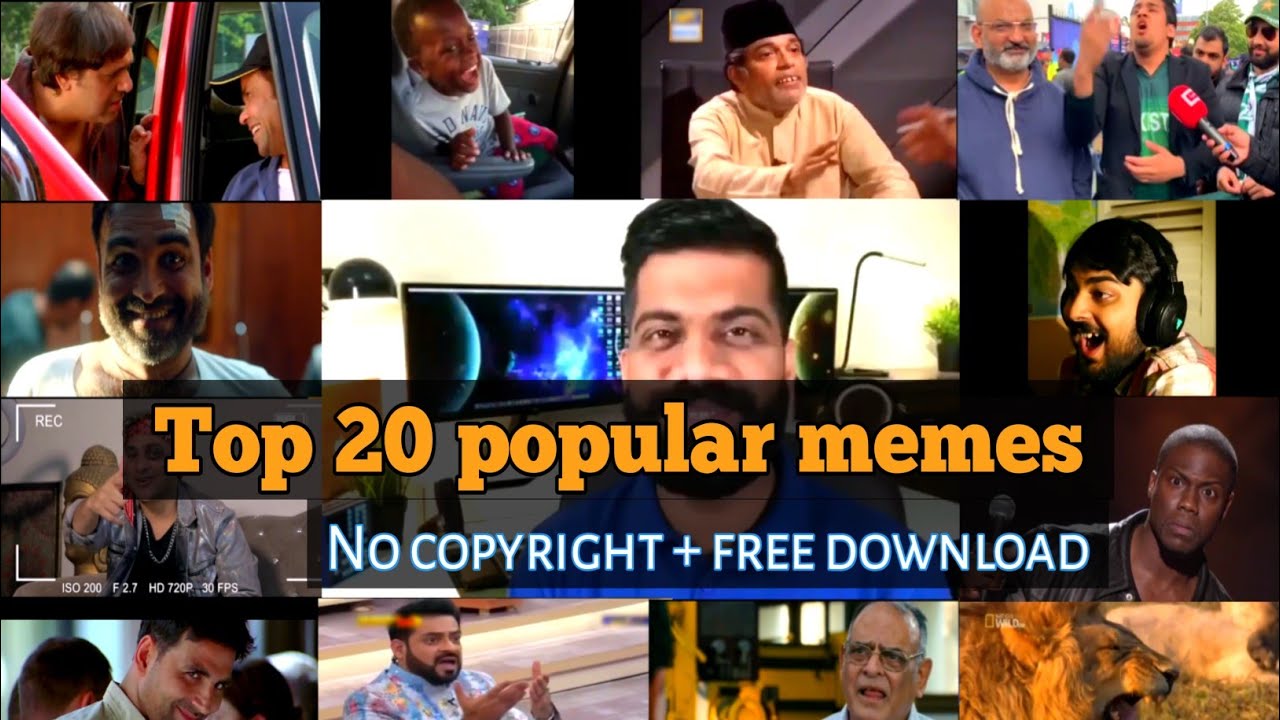 Top 20 Memes pack | No copyright | free memes template | part 2 ...