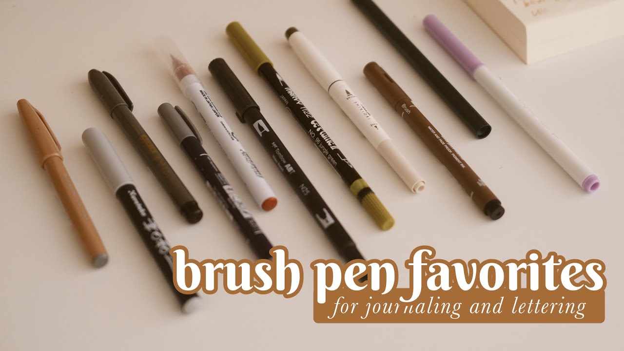 Best beginner friendly brush pens for journaling and lettering ...