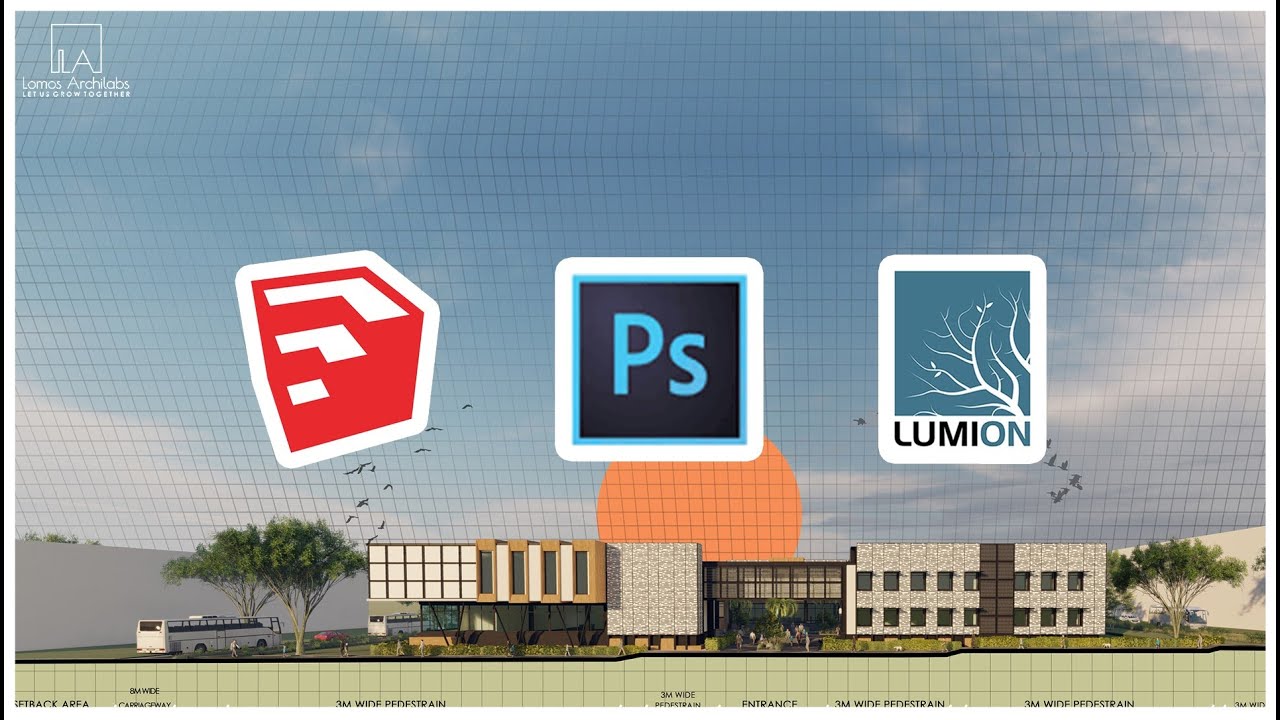 How to do site section in 15 minutes using Sketchup, Lumion and ...