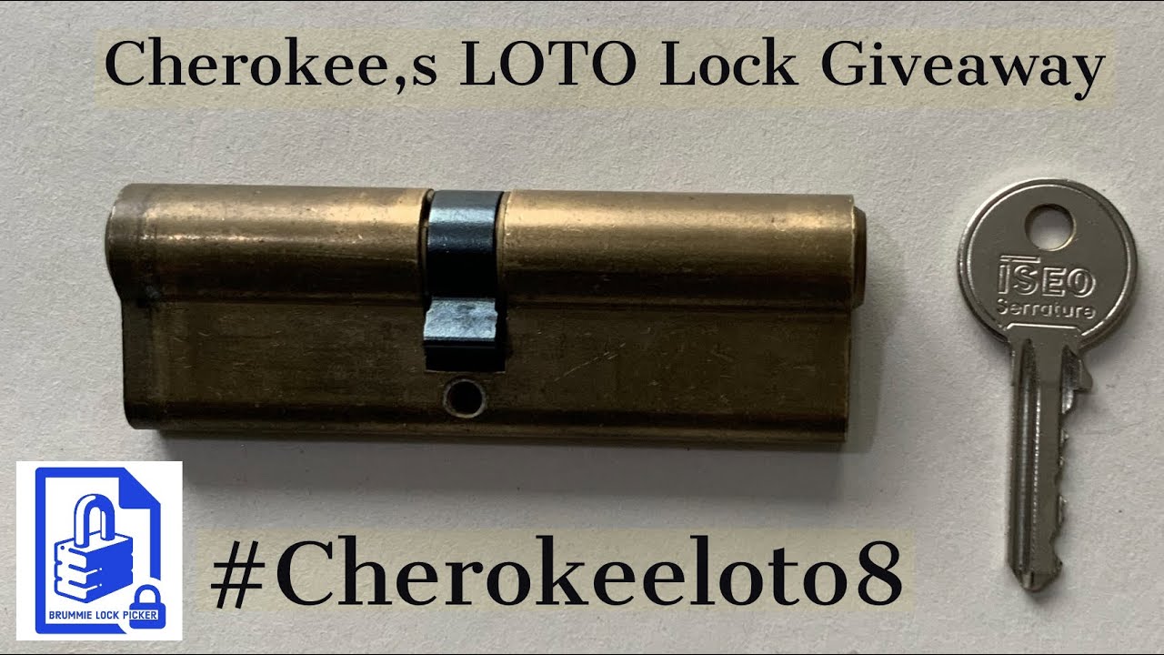 (83) ISEO Euro Cylinder Lock picked for Cherokee,s LOTO Lock Giveaway # ...