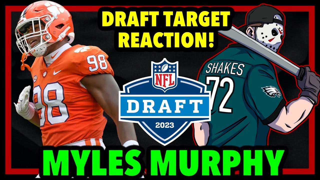 MYLES MURPHY HIGHLIGHTS REACTION: EAGLES 2023 DRAFT TARGET - YouTube
