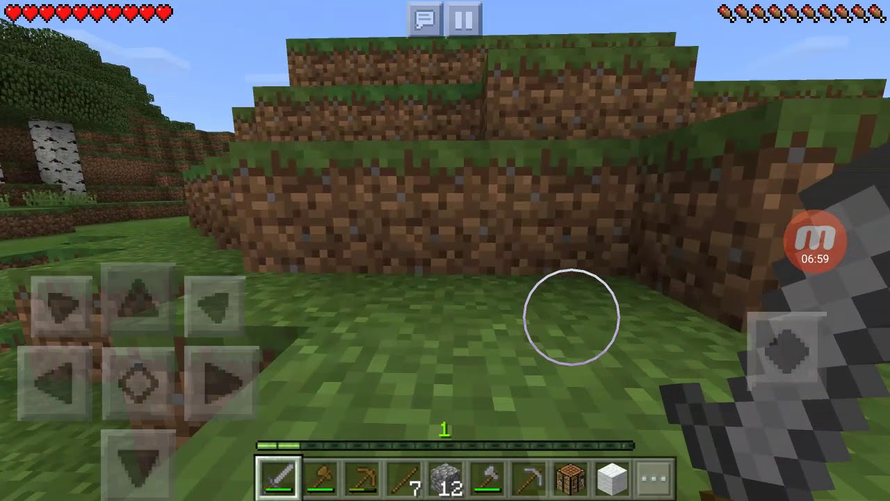 My first Minecraft video/ Minecraft pe version episode 1 - YouTube
