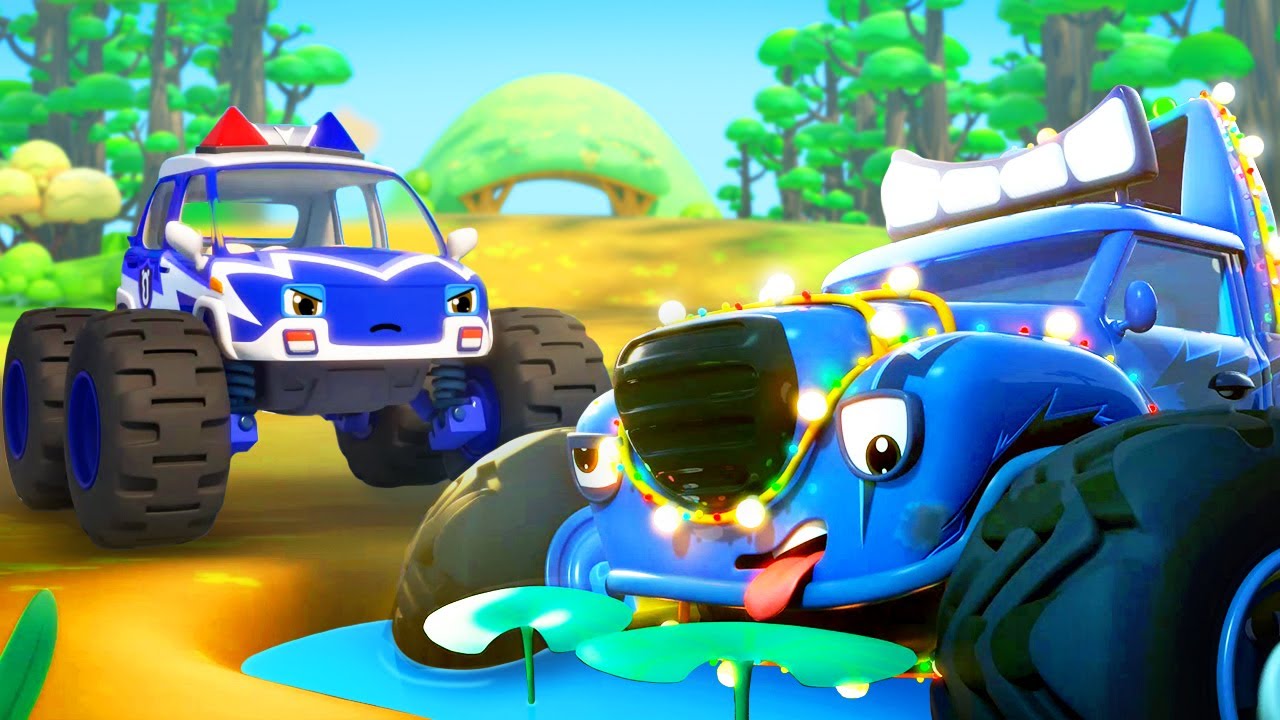 Monster Police Truck Song | Police Cartoon | Car Cartoon | Cartoon for ...
