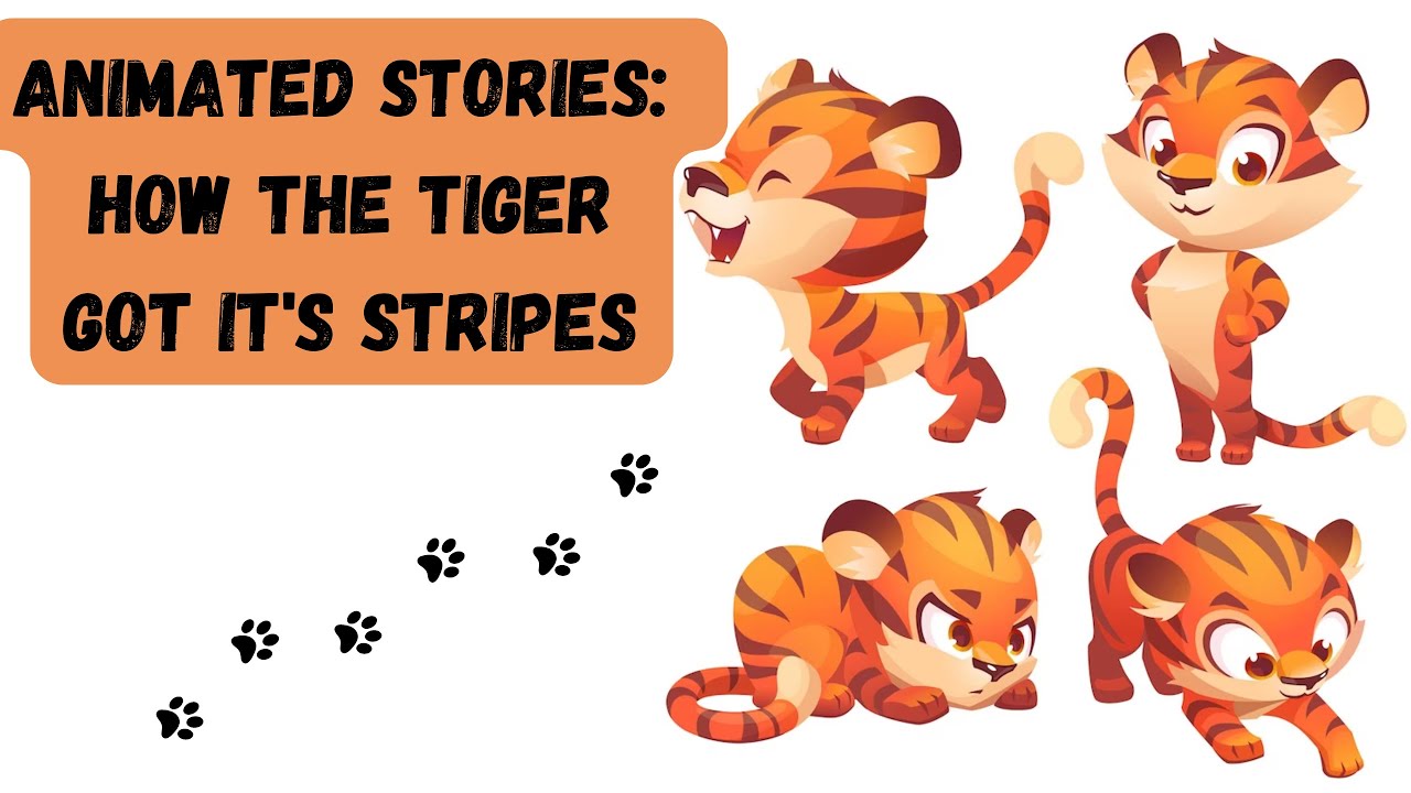How The Tiger Got It's Stripes, CBC Animated Children Stories, Kids ...