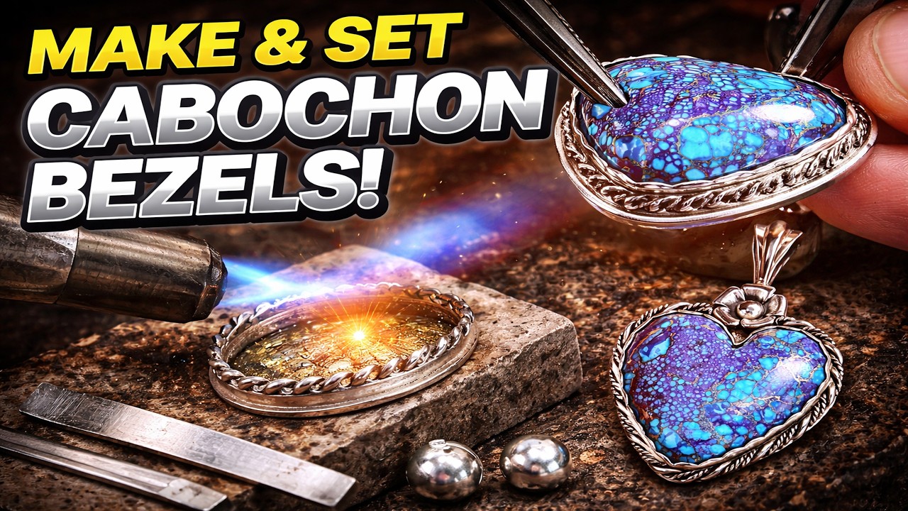 How to: Make and set cabochon bezels (Part 1) - YouTube