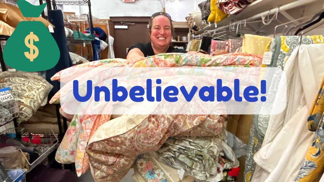 Thrift Store Gold : Scoring Expensive Linens for Huge Profits - YouTube