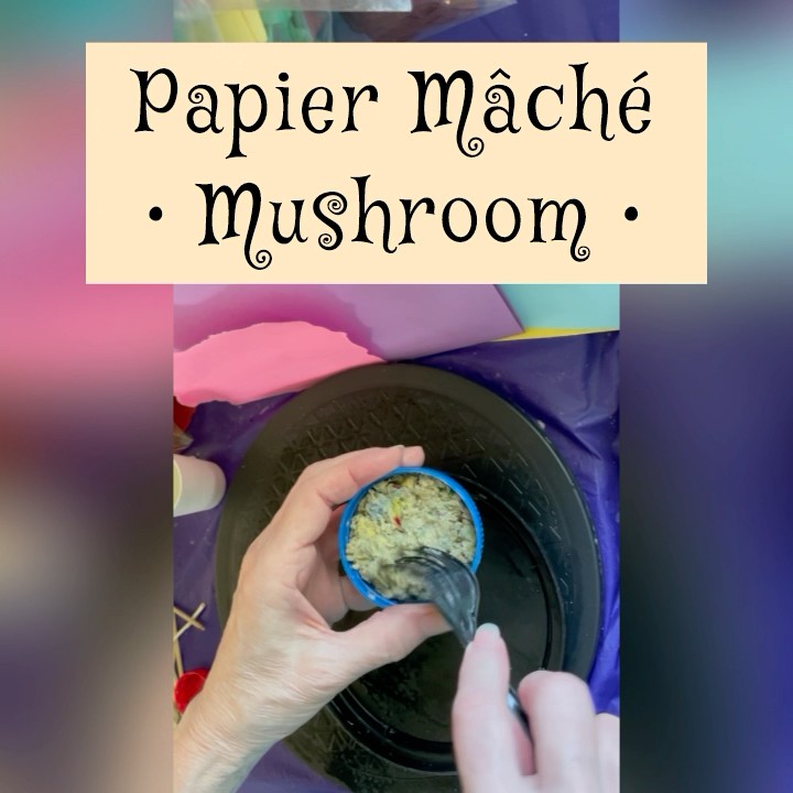 Easy Papier Mâché Mushroom from Corn Starch & Paper Pulp Mix/Cap and ...