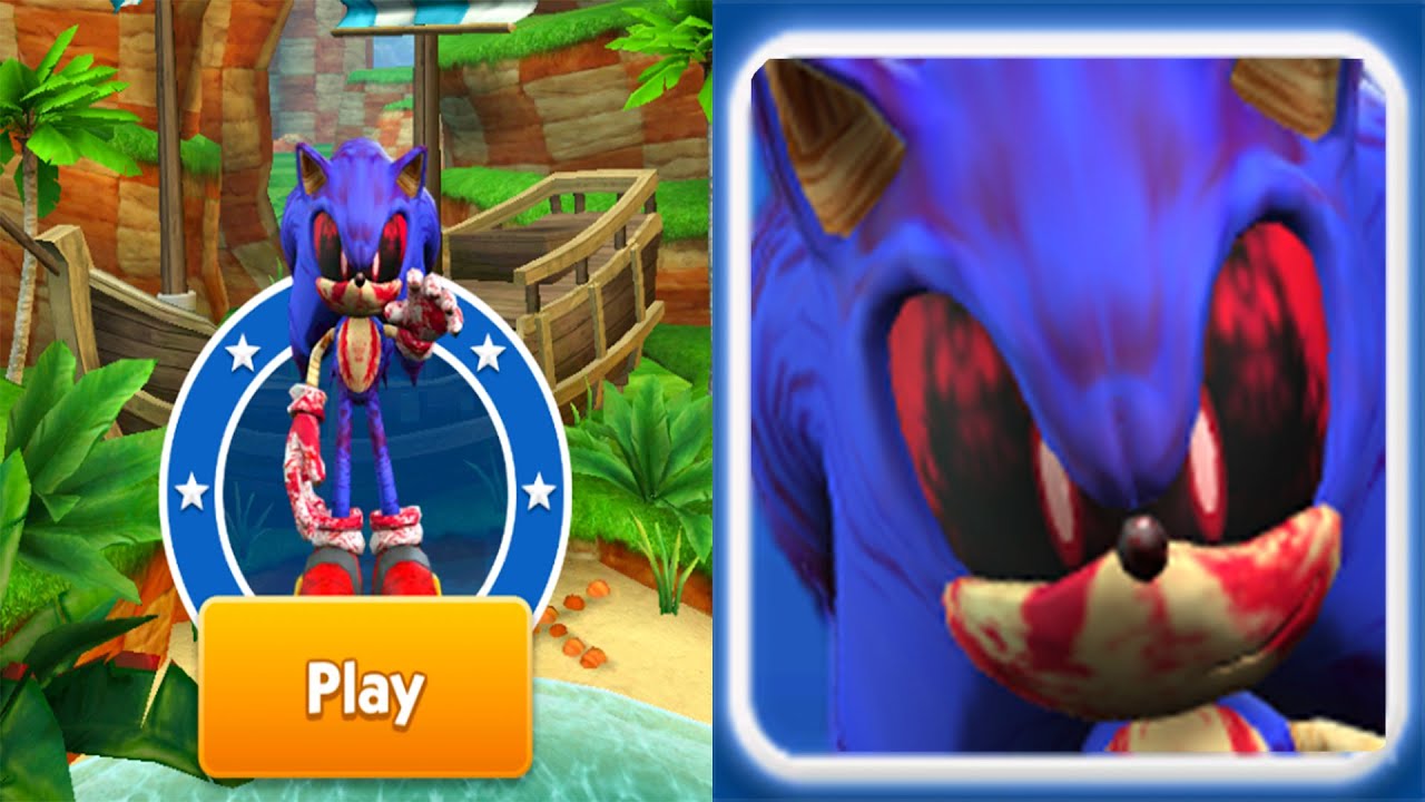 Sonic Dash - SONIC.EXE Halloween Mod Gameplay - YouTube
