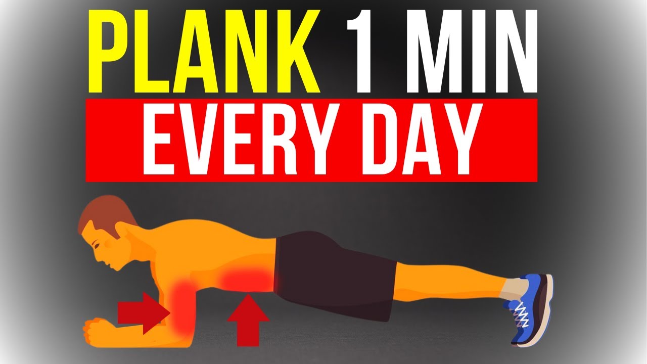 What will happen if you plank every day for 1 minute (plank exercise ...