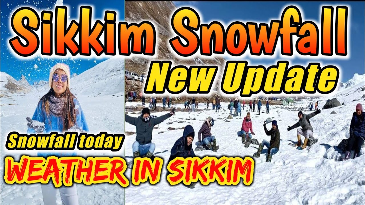 Sikkim snowfall update || Best snowfall Time in Sikkim || Sikkim ...